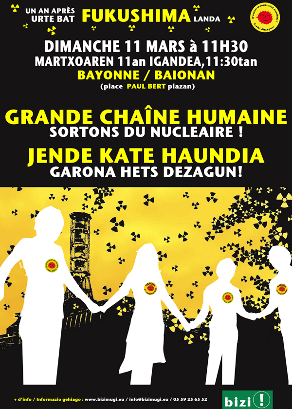 Chaine Humaine à Bayonne – Avenir Garazi Baigorri